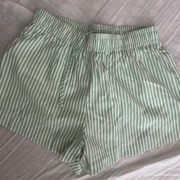 Princess Polly | Shorts | Princess Polly Green Striped Boxer Shorts ...